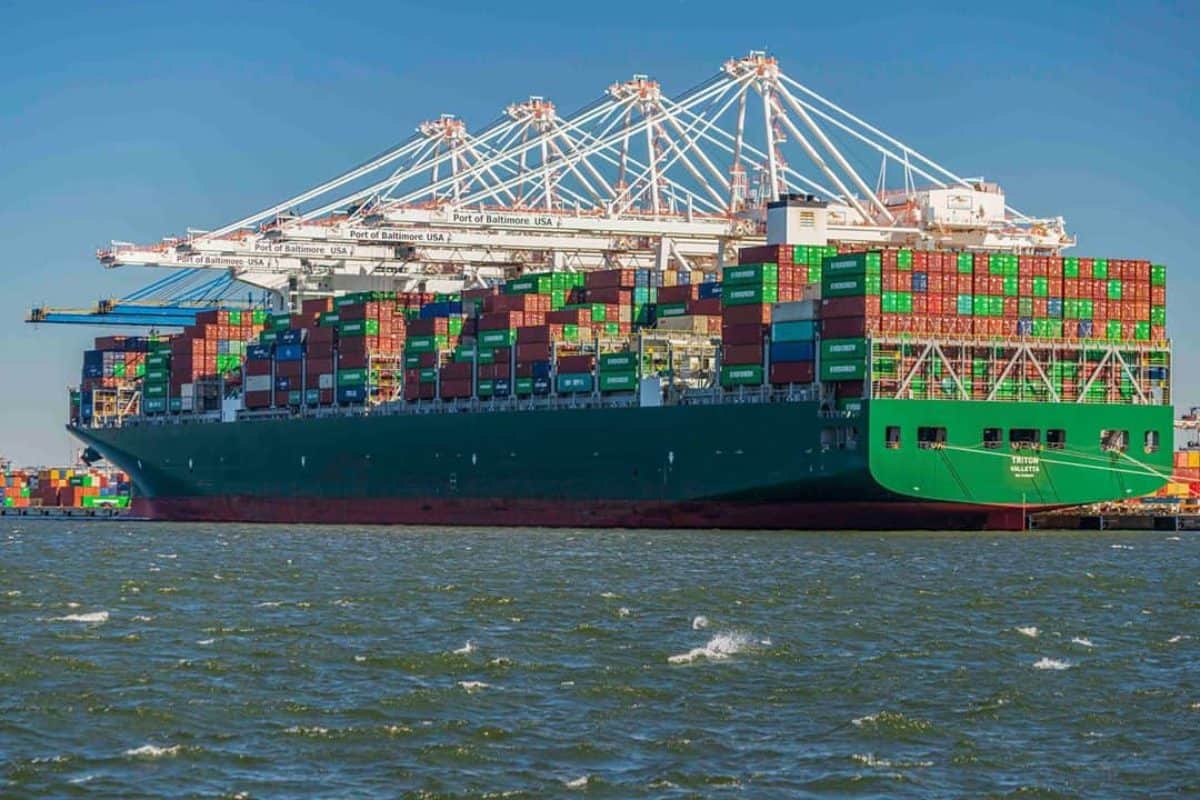 Port of Baltimore Sees Largest Container Ship Ever | Chesapeake Bay ...