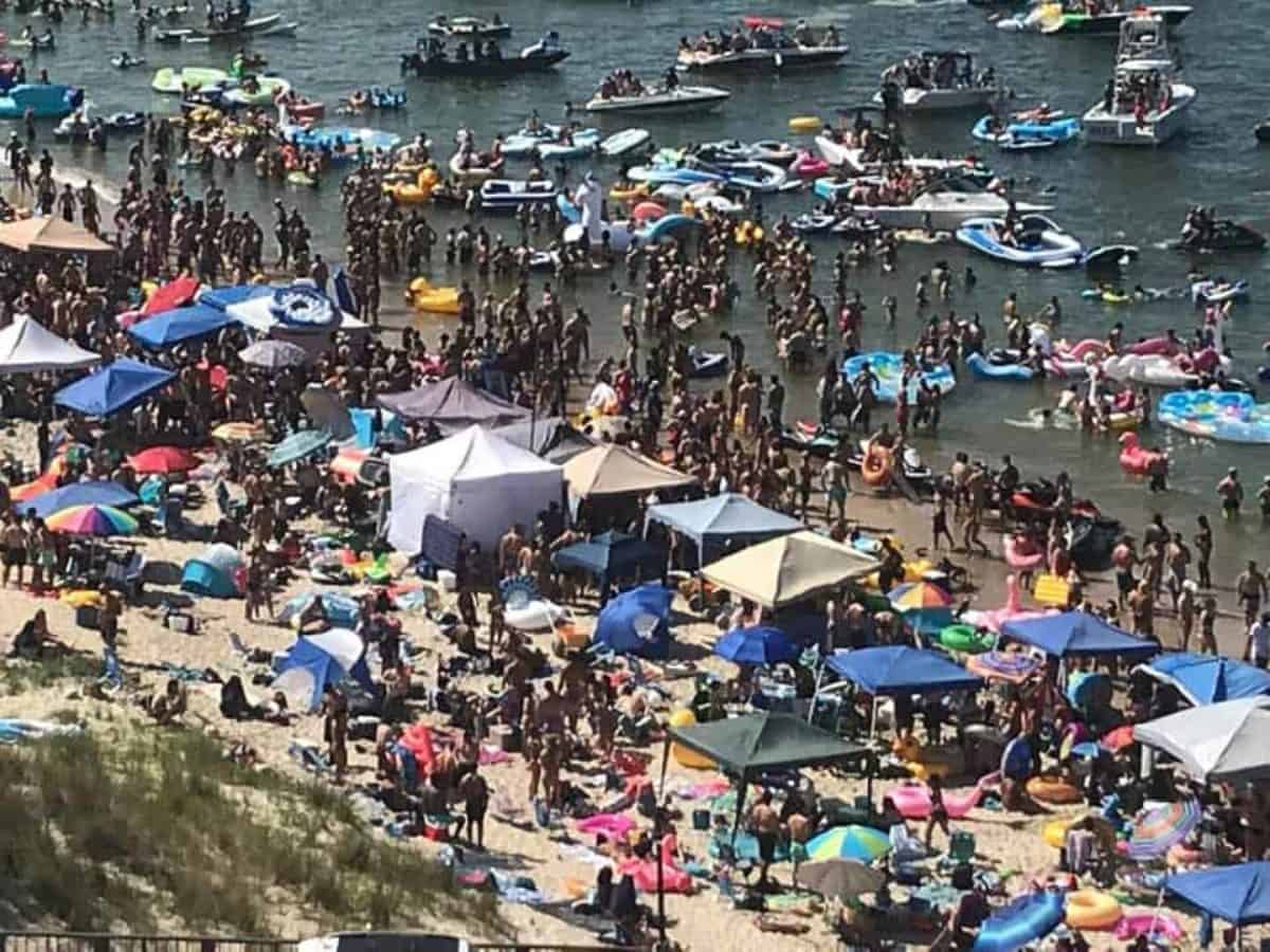 VIDEO: 10 Tons of Trash Left on Beach after Floating Va. Beach Party ...