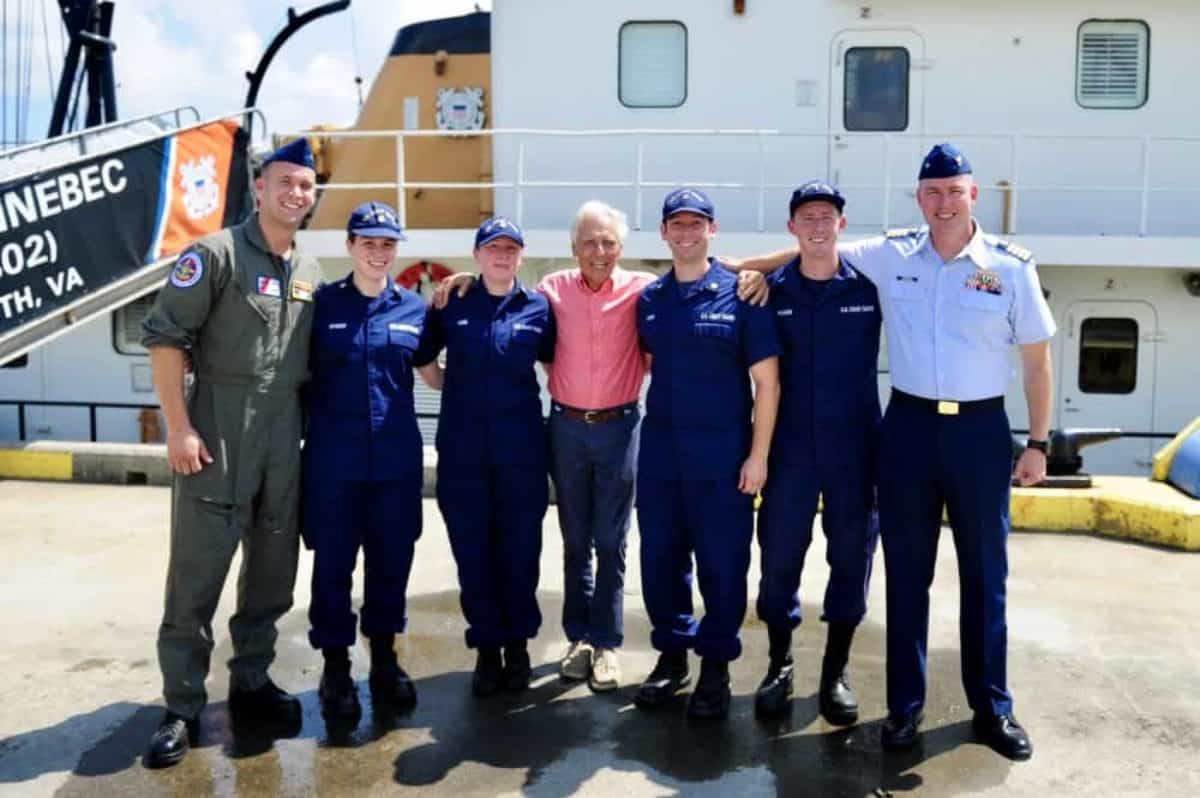 Bay Sailor Rescued by Coast Guard Returns to Thank his Heroes ...