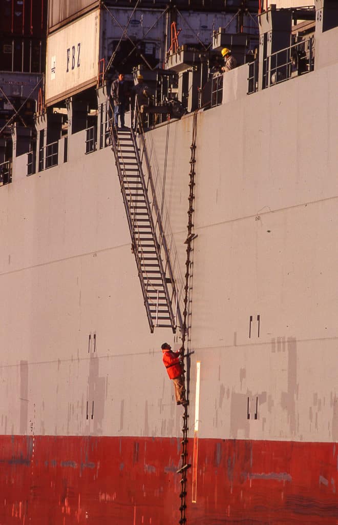 Pilot on the Ladder | Chesapeake Bay Magazine