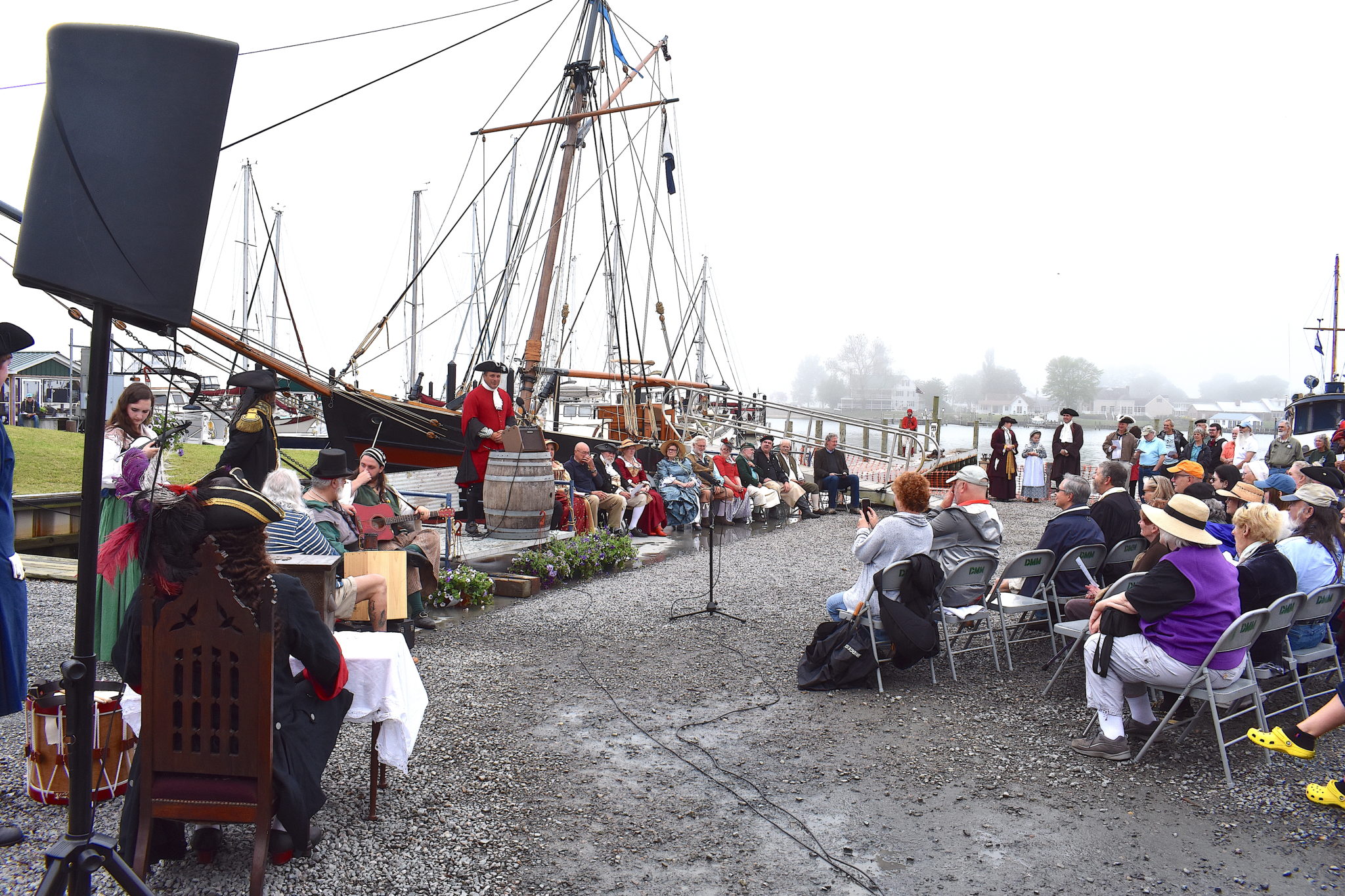 1768 Replica Sloop Luna Christened in Deltaville | Chesapeake Bay Magazine