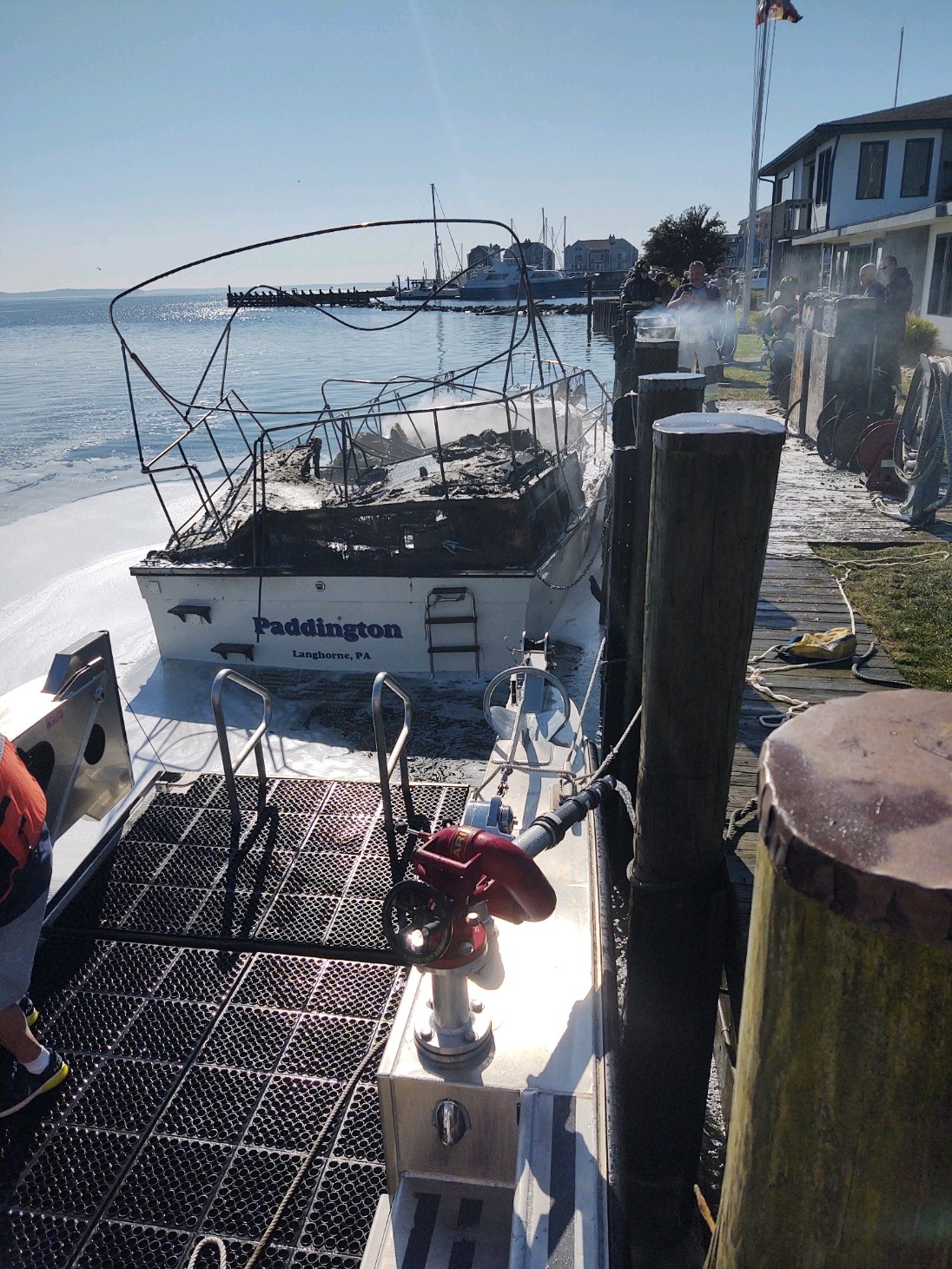Powerboat Engulfed in Flames at Marina Fuel Dock | Chesapeake Bay Magazine