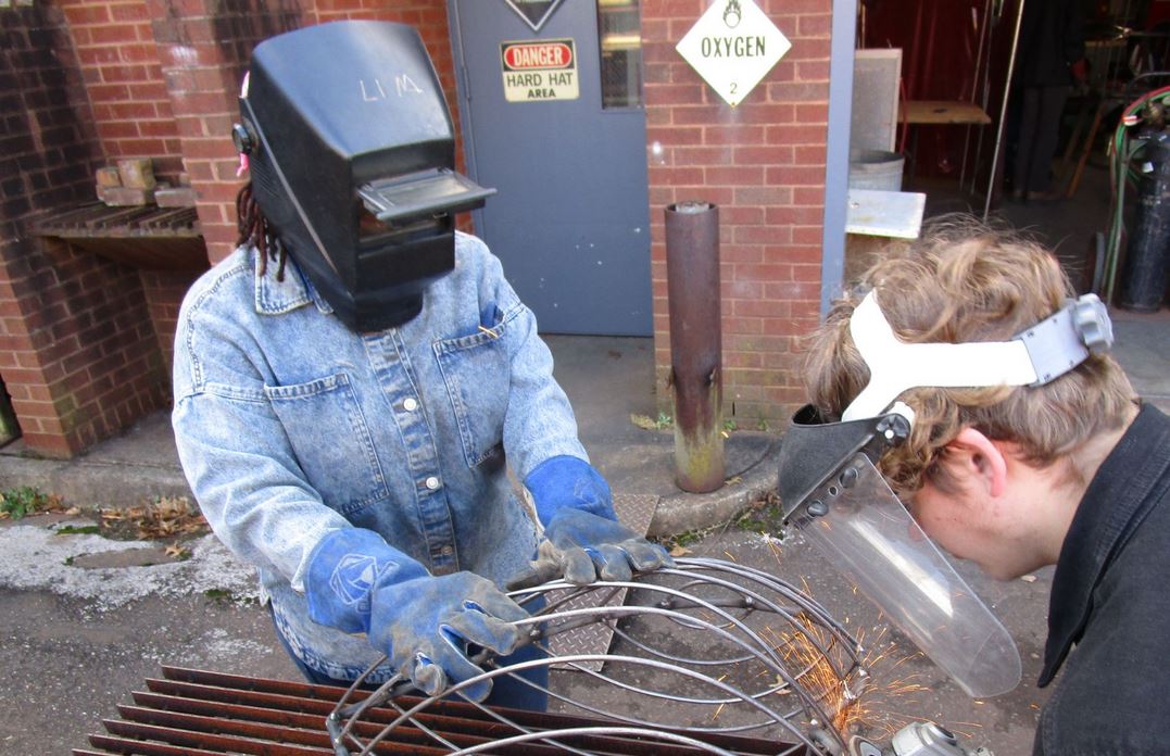 High School Welders Create Virginia LOVE Sign with Recyclables ...