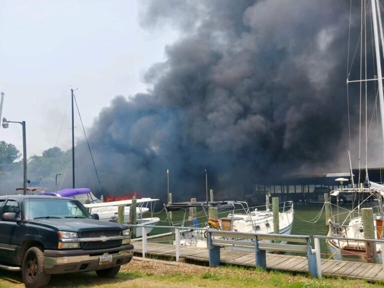 Boats Burn after Apparent Explosion at Southern MD Marina | Chesapeake ...