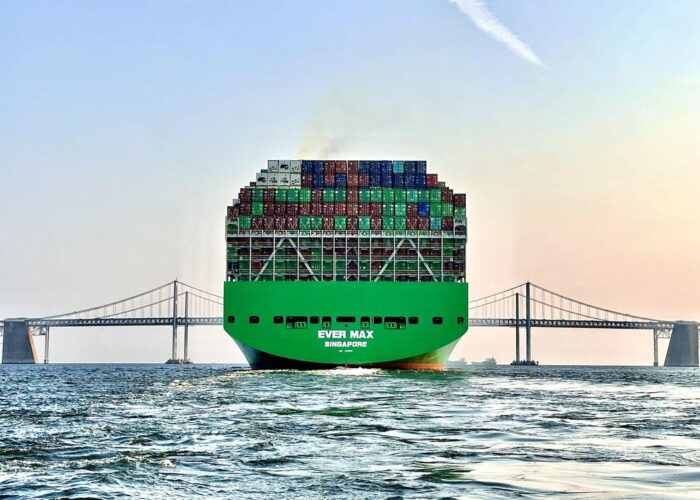 Evergreen Ever Max Becomes Largest Container Ship to Serve Port of ...