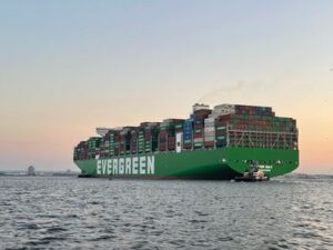 Evergreen Ever Max Becomes Largest Container Ship to Serve Port of ...