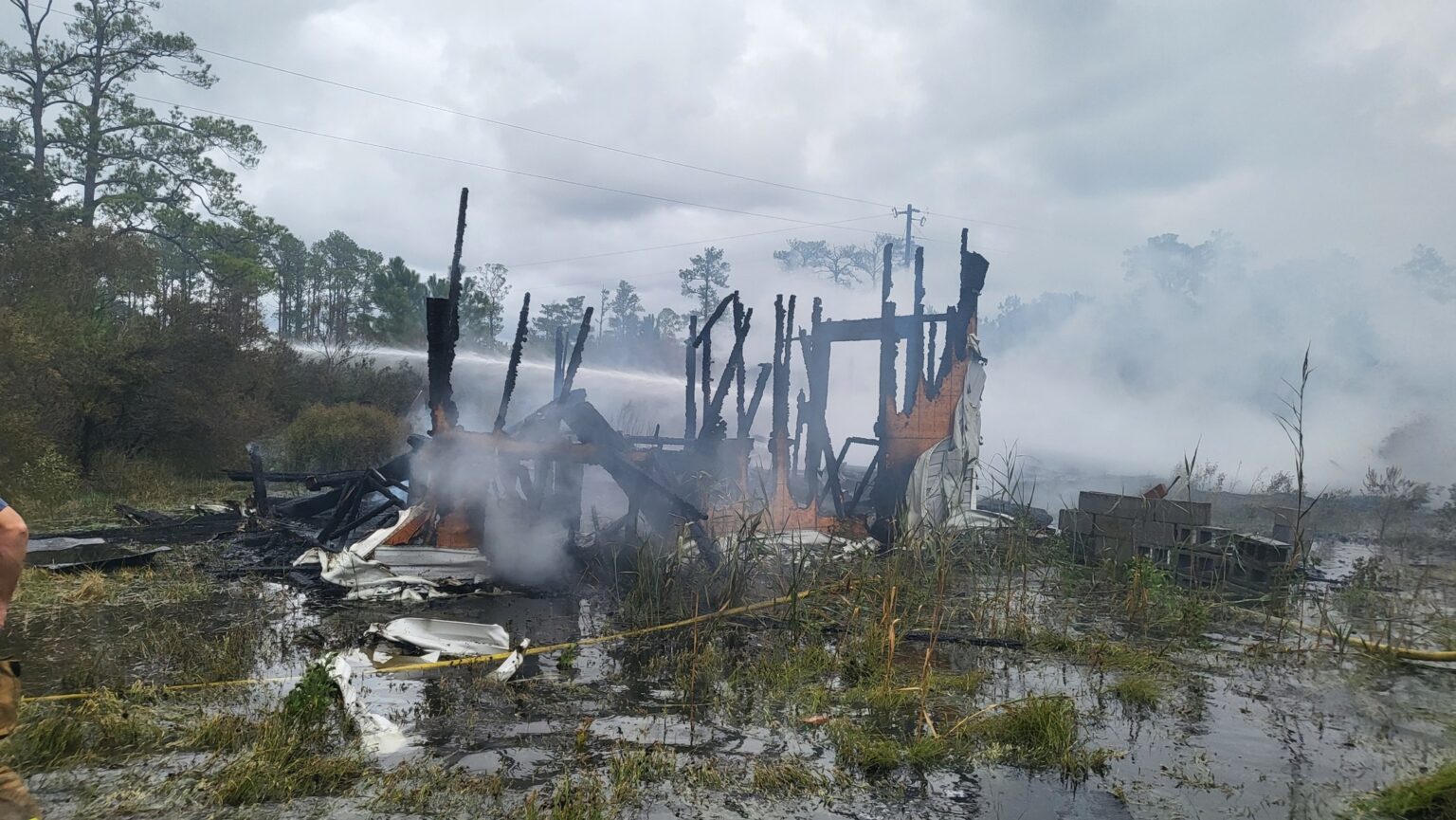 Taylors Island Firefighters Battle Fire in Knee-Deep Floodwaters ...