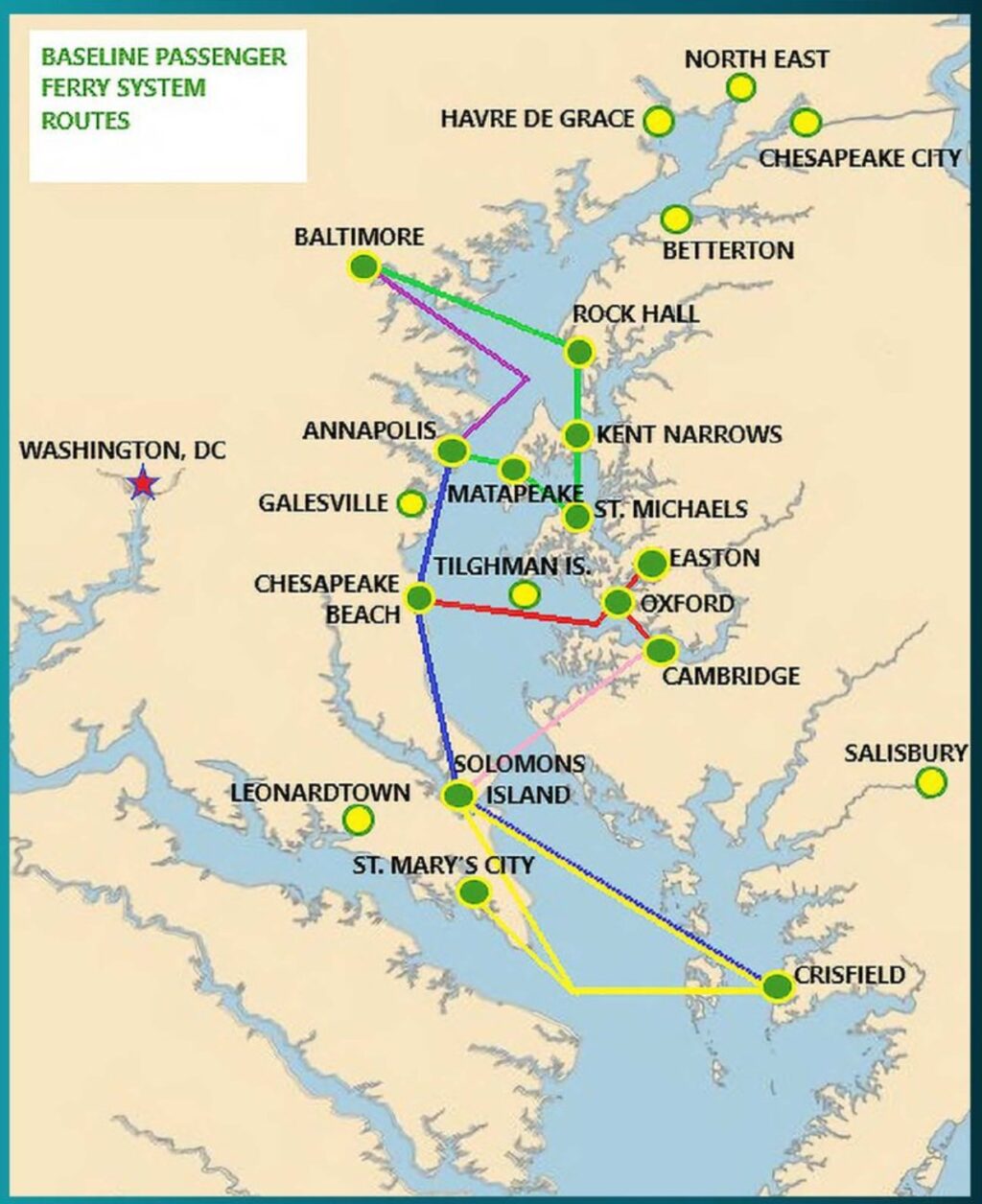 Proposed Chesapeake Bay Ferry Locations Revealed in Feasibility Study ...