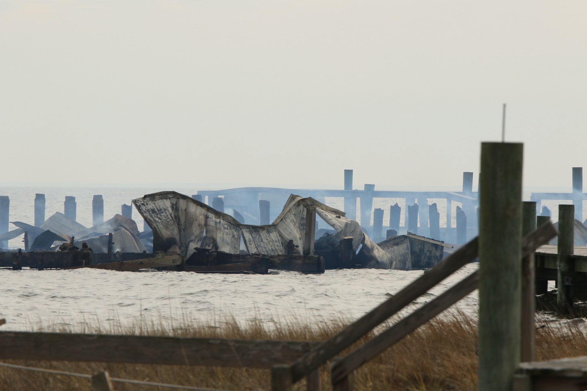 Historic Lodge Burns Down on Disappearing Island in Tangier Sound ...