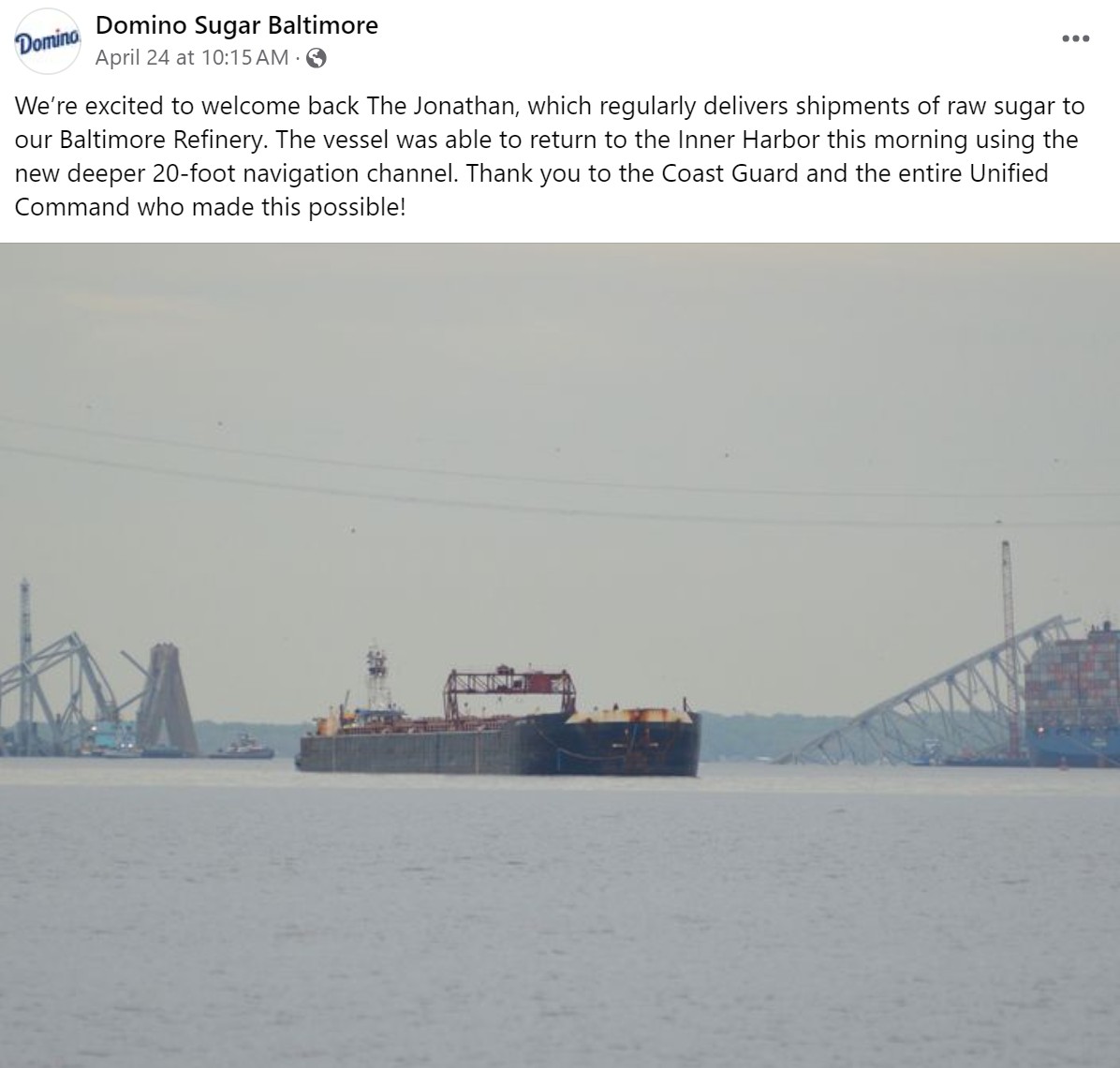 Activity Picks Up at Port of Baltimore, Near-Full Depth Channel to Open ...