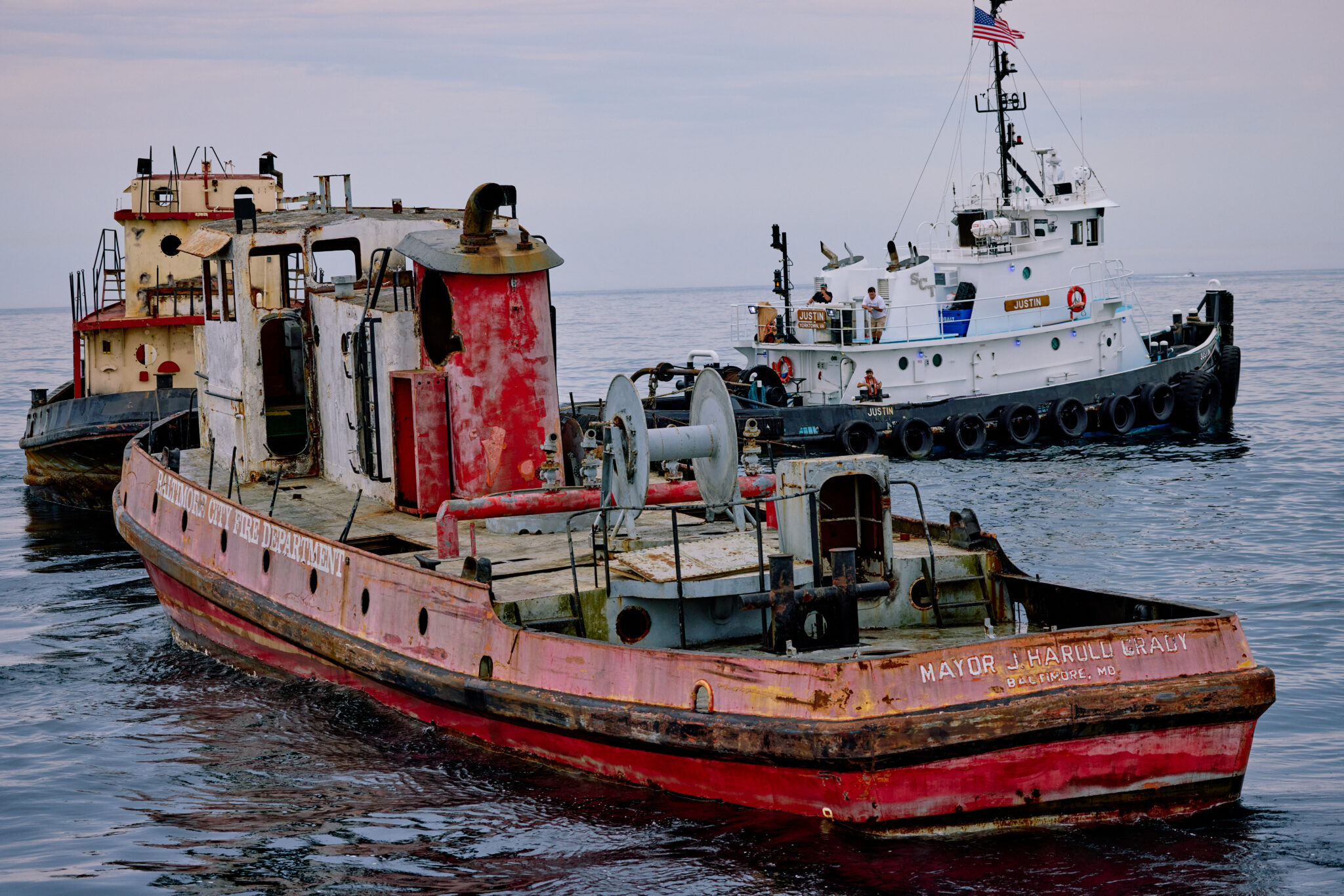 Old Baltimore Fire Boat, Circa 1960, Sunk at Delaware's Artificial Reef ...