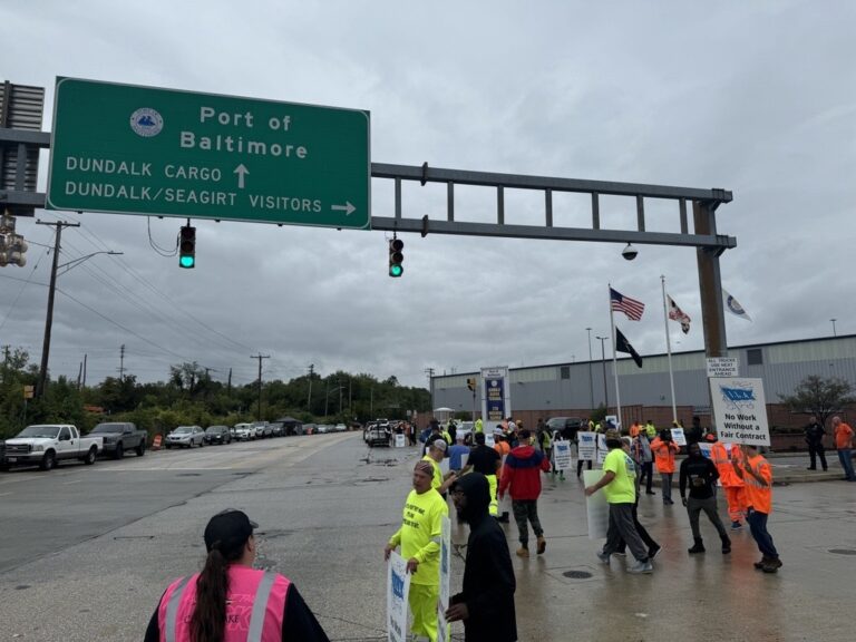 East Coast Port Works Strike, Slowing Down Baltimore, Virginia Shipping ...