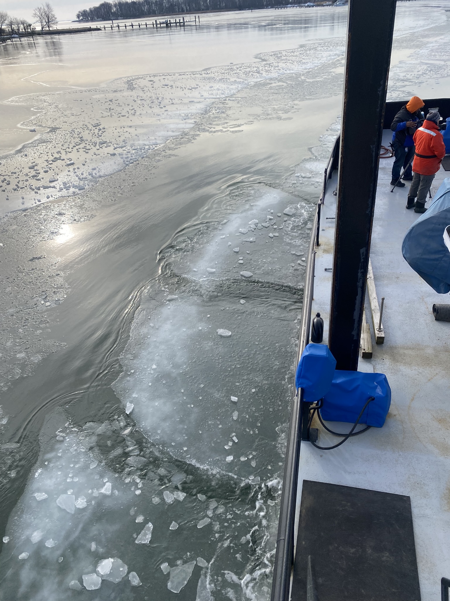 Ice Breaking Continues as Frozen Bay Destroys Dozens of Navigational ...