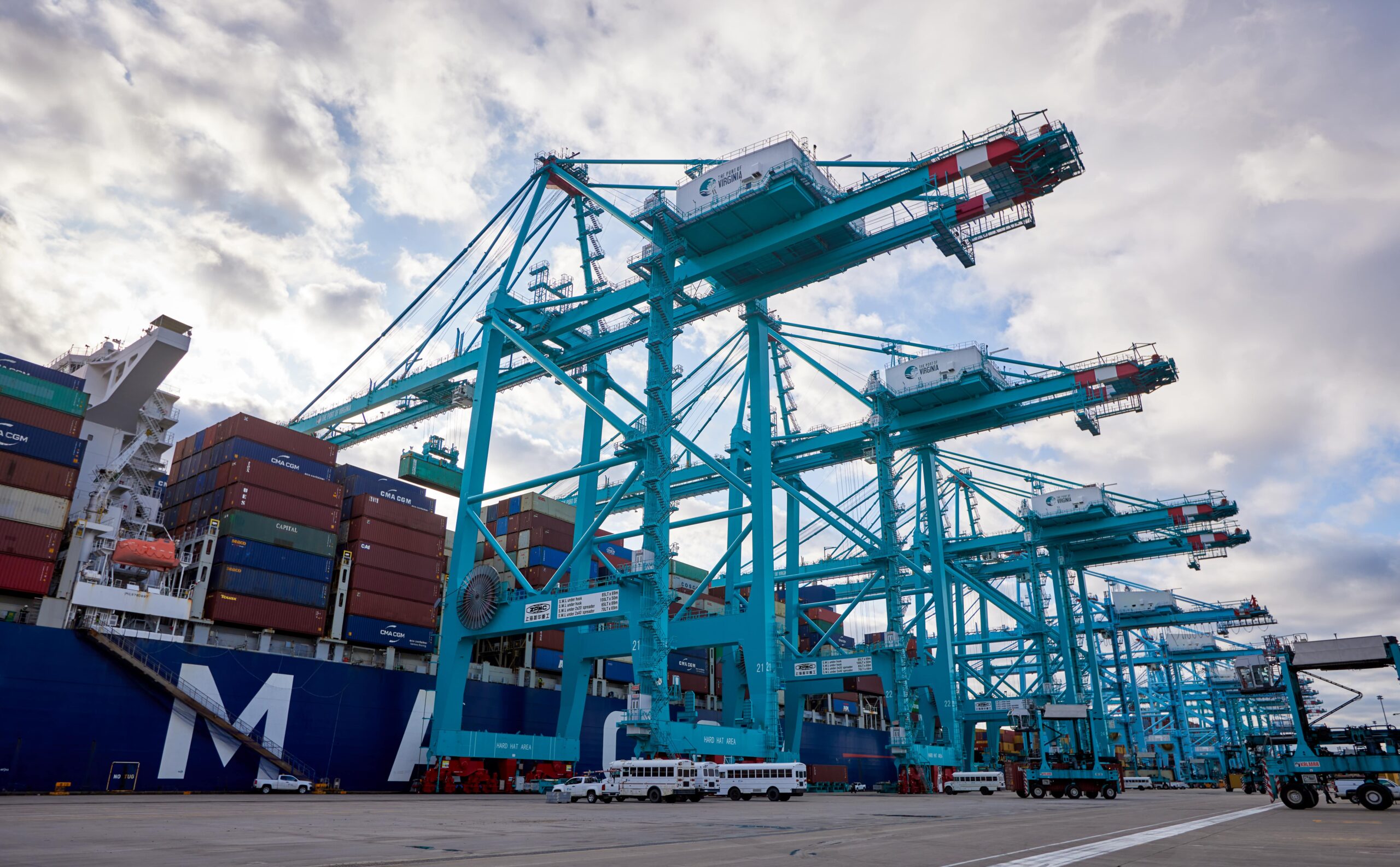 Port of Virginia's New Cranes Allow for 3 Super-sized Ships at the Same ...