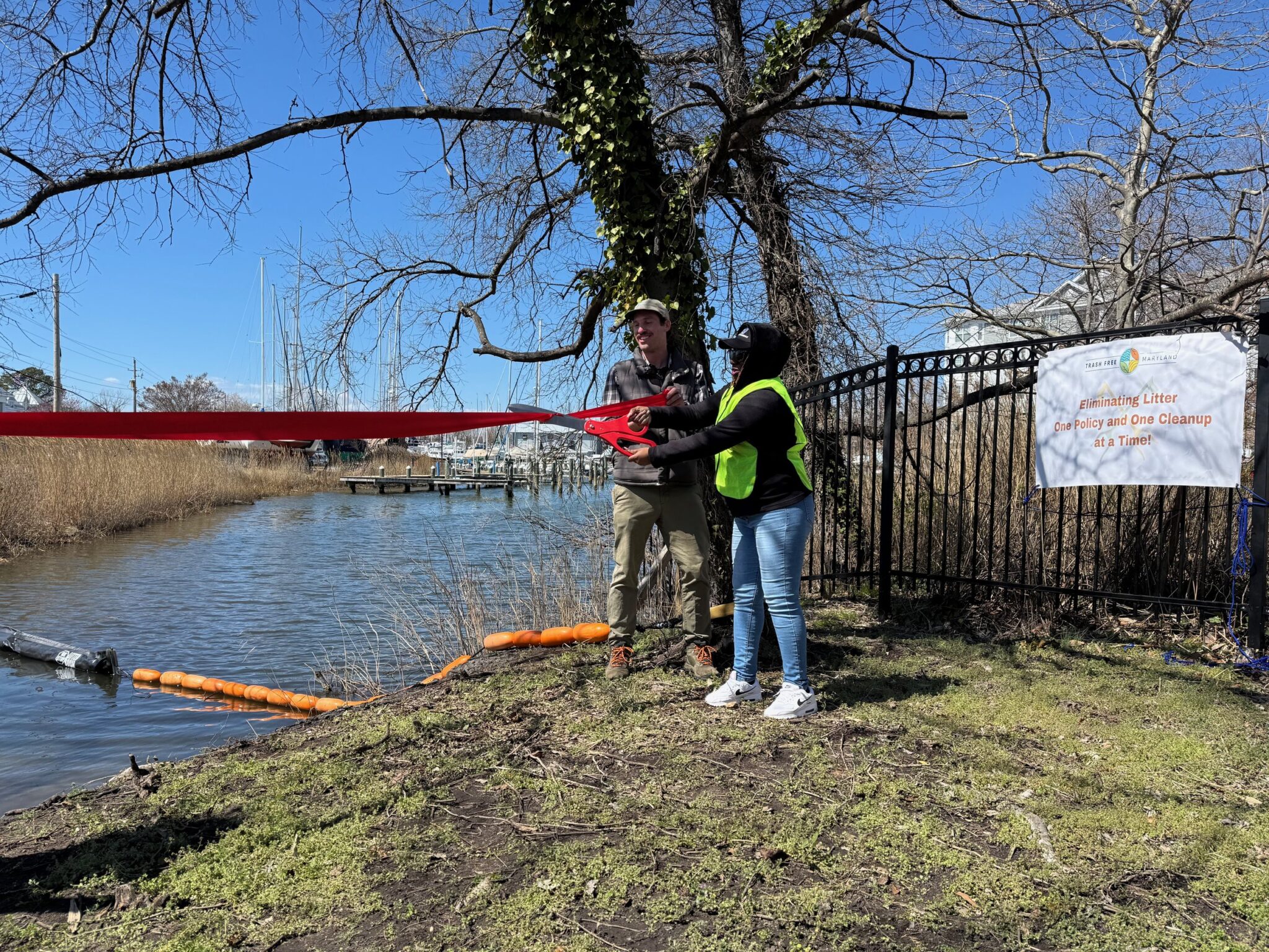 Cambridge Gets First Trash Trap to Track Down Choptank Litter ...